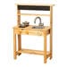 Tooky Toy | Wooden Mud Kitchen with Chalkboard | Multi | SportsDirect.com